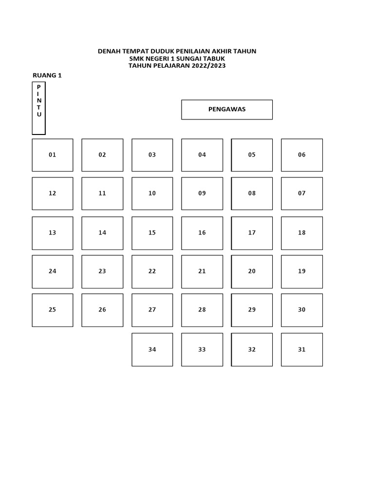 + Denah Tempat Duduk | PDF