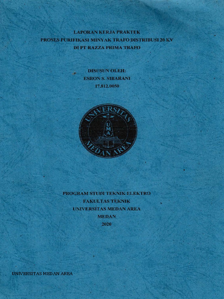 Esron S. Sibarani - Laporan Kerja Praktek Proses Purifikasi Minyak ...