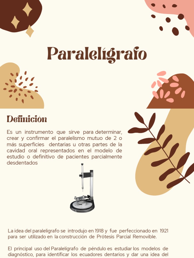 Paralelígrafo | PDF | Dentadura postiza | Ramas de Odontología