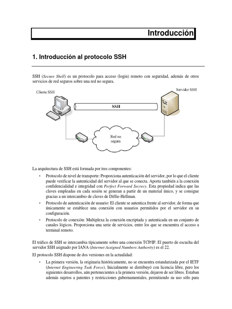 ETS4-T Protocolo SSH | PDF | Cubierta segura | Autenticación