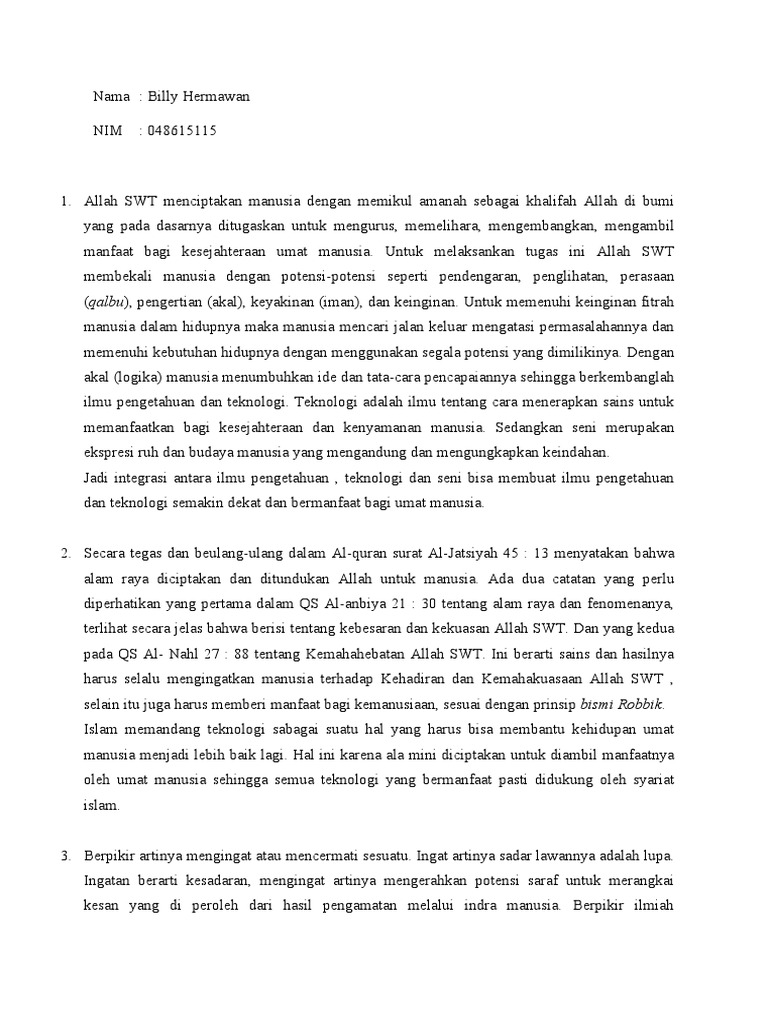 Diskusi 6 (PAI) | PDF | Agama & Spiritualitas