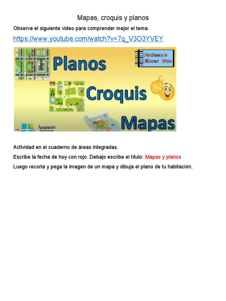 Actividad: Mapas y Planos en Clase | PDF