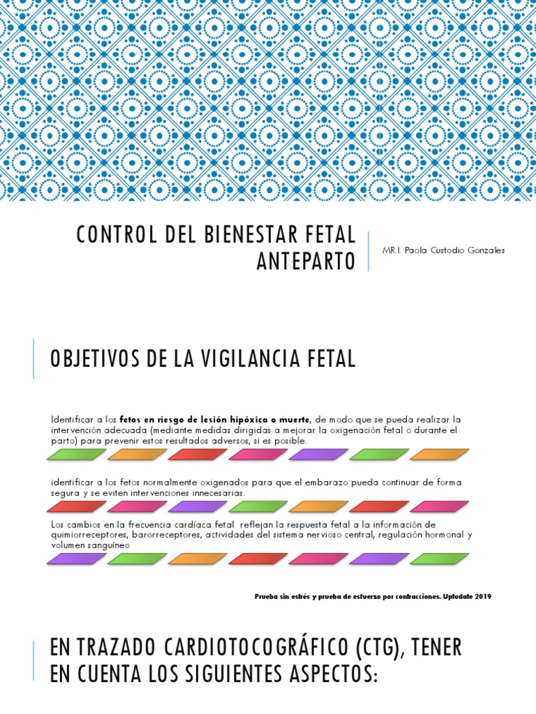 Control Del Bienestar Fetal Anteparto | PDF | Parto | El embarazo
