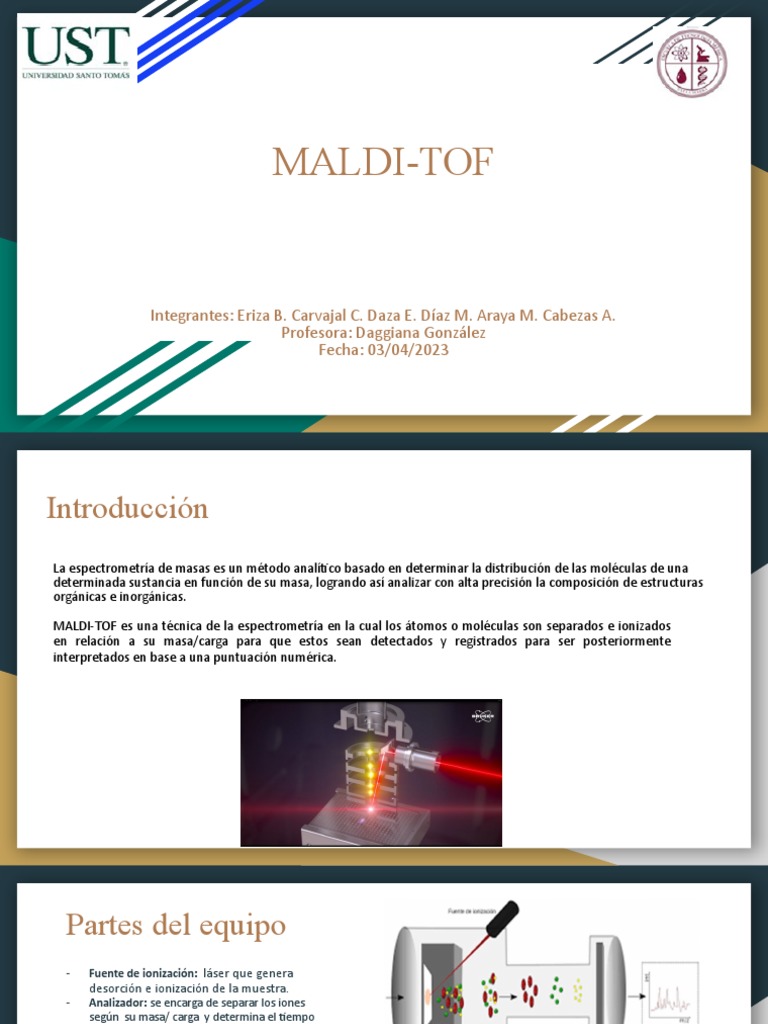 Maldi Tof | PDF | Ionización | Especialidades Medicas