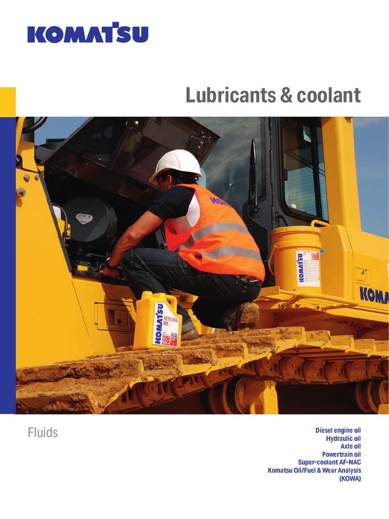 Komatsu Lubricants for Machinery | PDF | Motor Oil | Lubricant