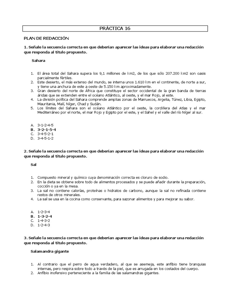 Práctica 16 | PDF | Sáhara | sal