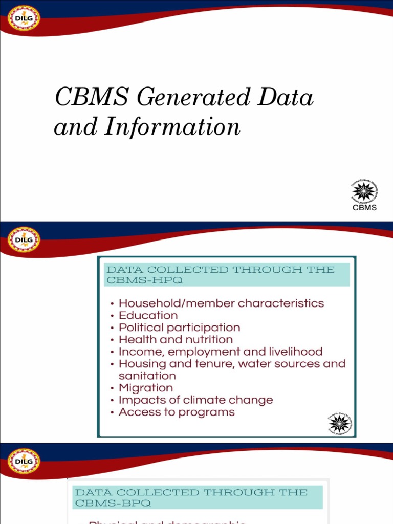 Cbms Rapids | PDF | Millennium Development Goals | Disability