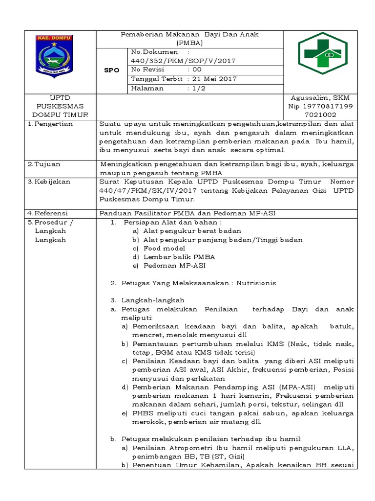 SOP Pmba | PDF | Pengembangan Diri
