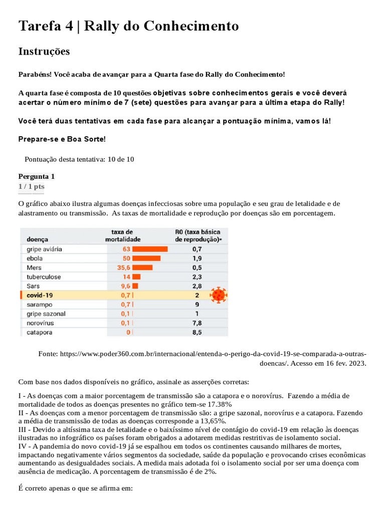 Tarefa 4 Rally Do Conhecimento | PDF