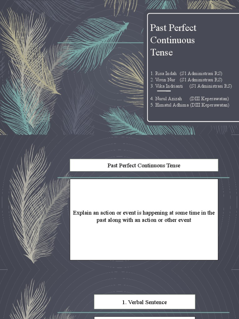 Past Perfect Continuous Tense Guide | PDF | Hospital | Linguistics