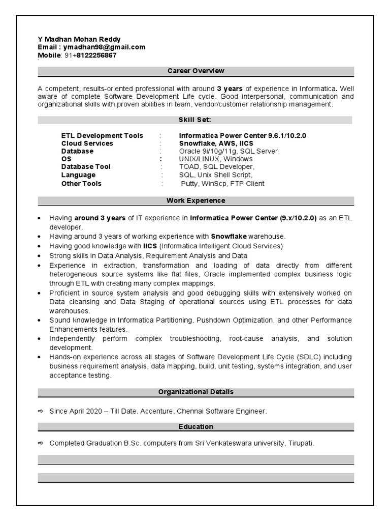 Resume Project 1 | PDF | Computer Science | Software Development