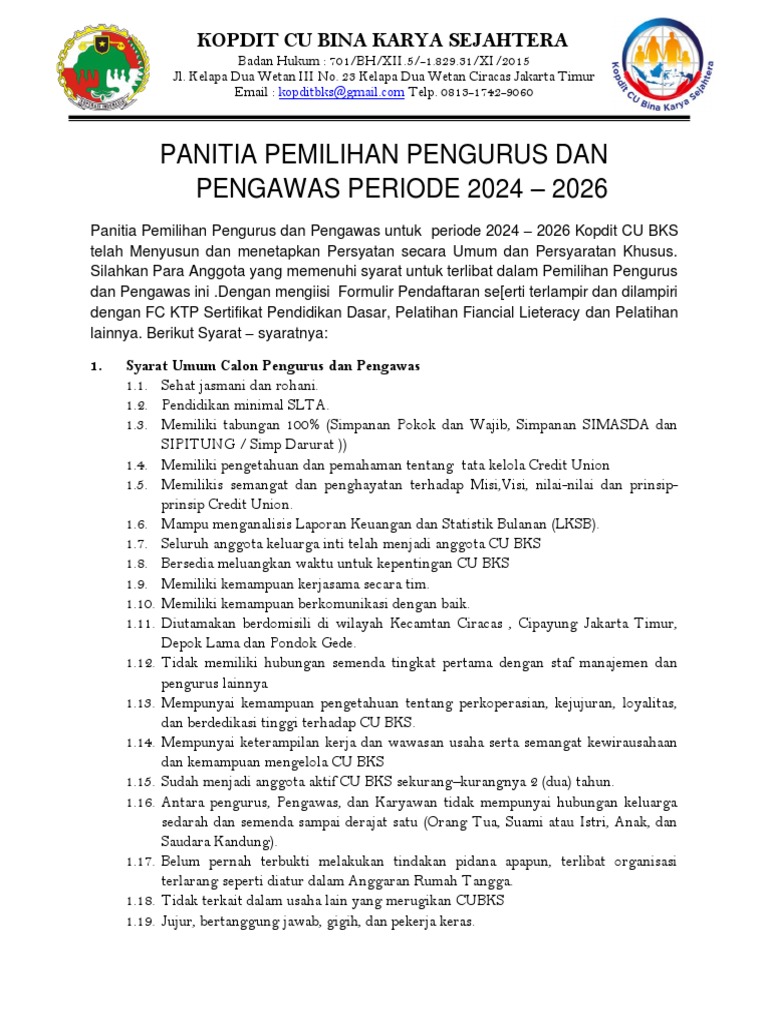 Syarat Umum Dan Khusus | PDF