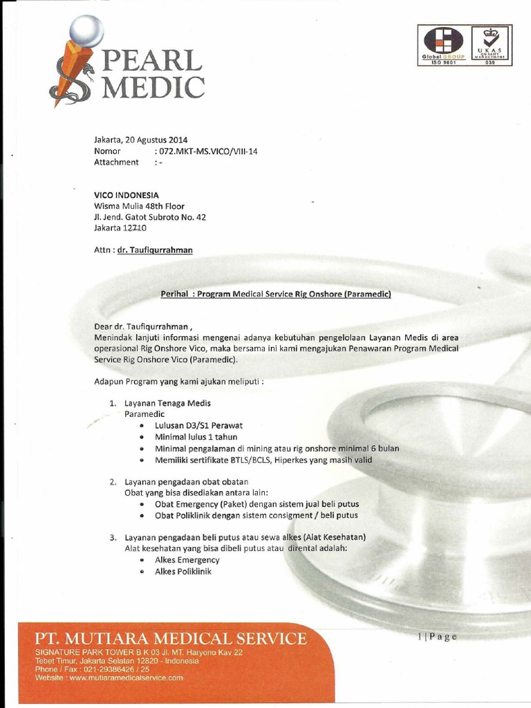 Proposal Med - Service VICO-1 | PDF