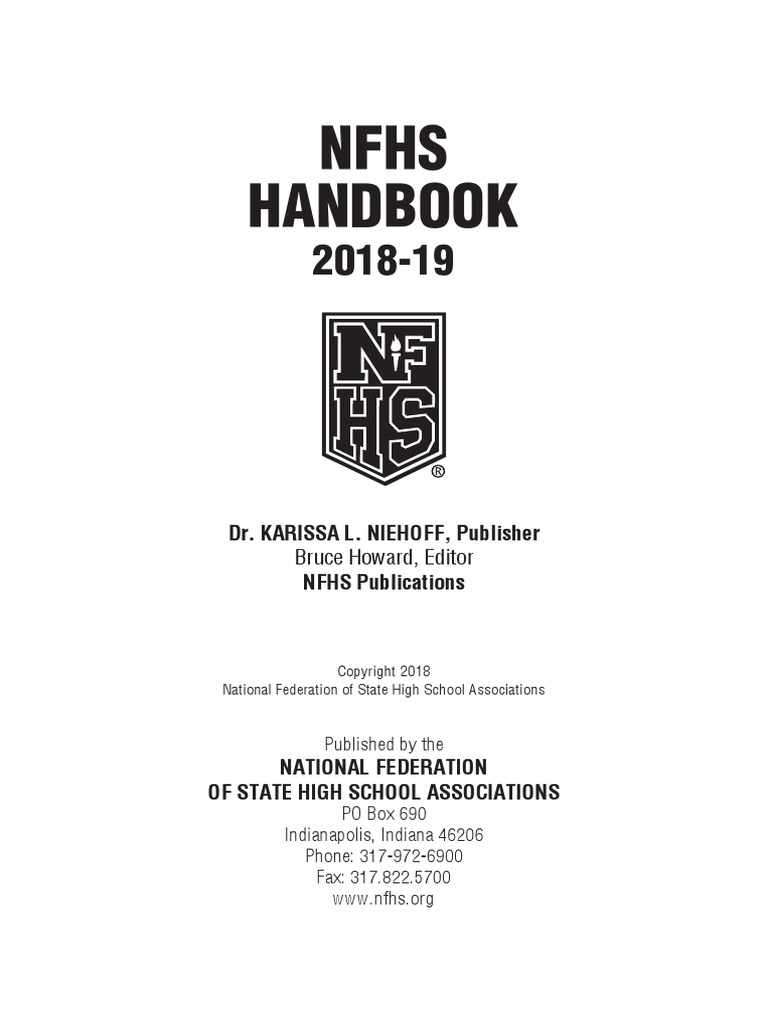 2018-19 Nfhs Handbook | PDF | Committee | Board Of Directors