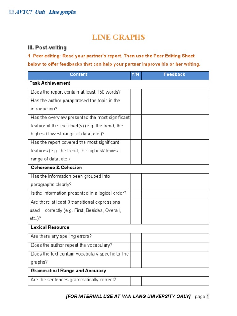 L3 - Writing 1 - Task 1 - Line Graphs - After Class | PDF | Information ...