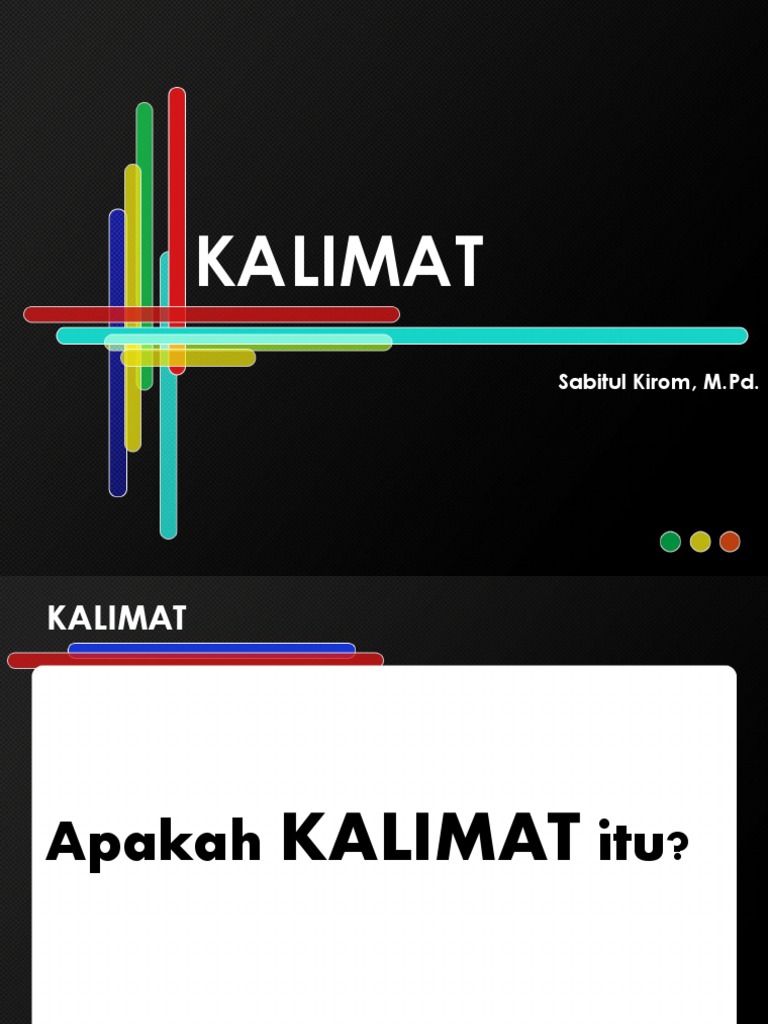 Pengertian dan Jenis Kalimat dalam Bahasa | PDF | Seni & Disiplin Bahasa