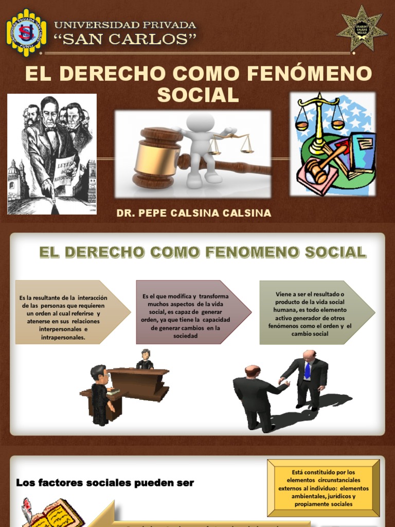El Derecho Como Fenómeno Social - Onceava Sesion | PDF | Sociedad | Justicia