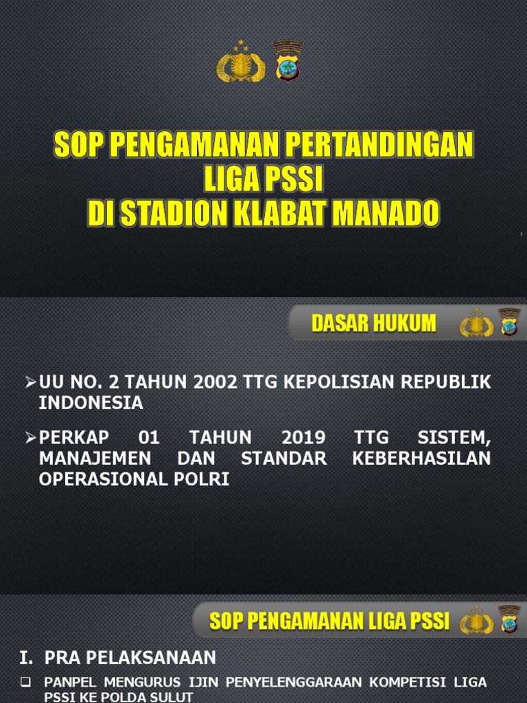 Sop Pengamanan Liga Pssi | PDF