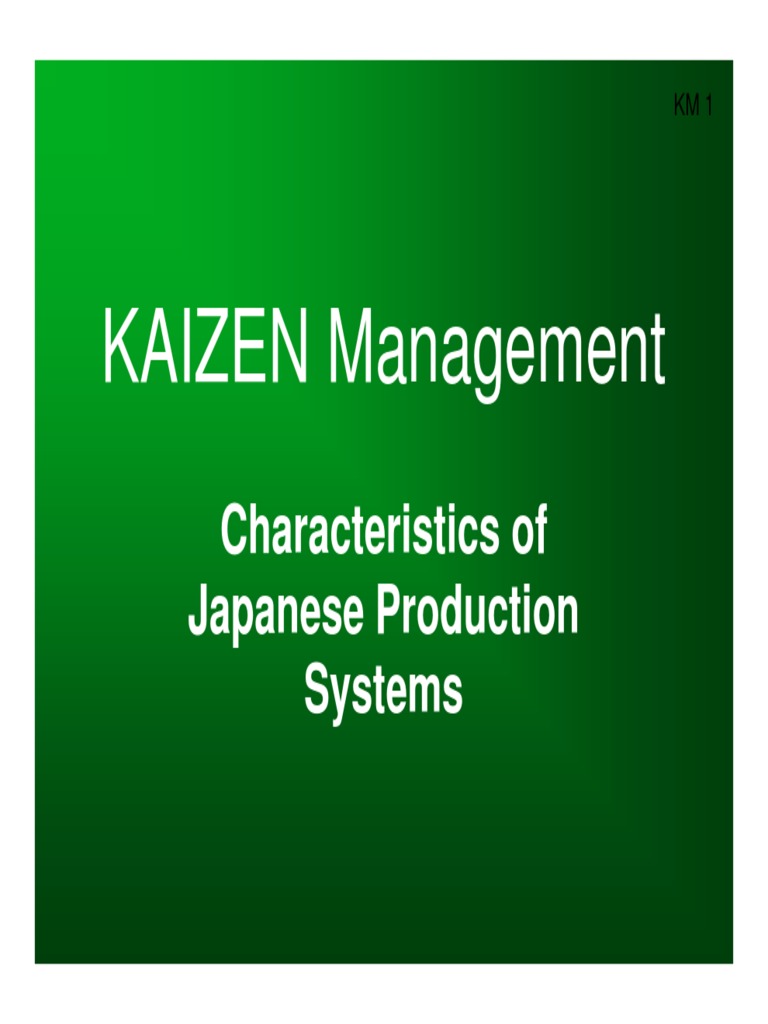 Kaizen Management | PDF | Production And Manufacturing | Business