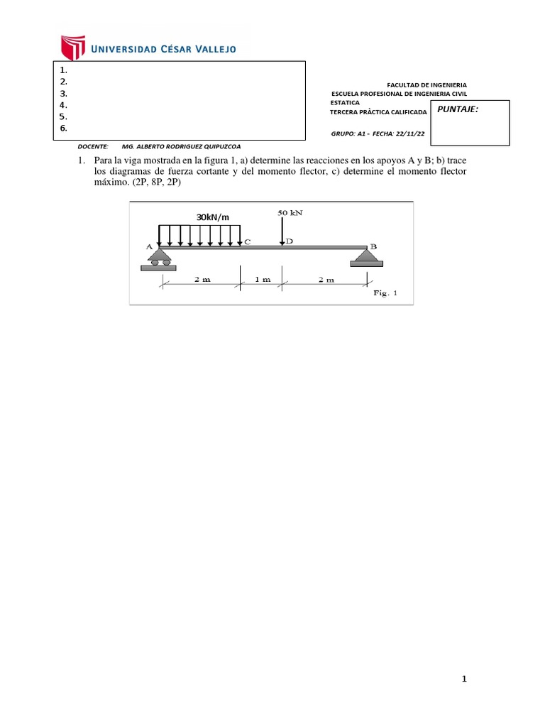 3°pc Estatica A1 2022 2 | PDF