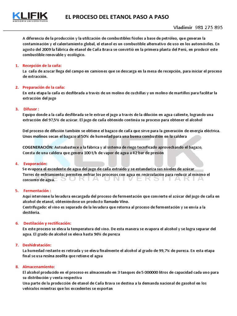 Etanol Paso A Paso | PDF | Etanol | Agua