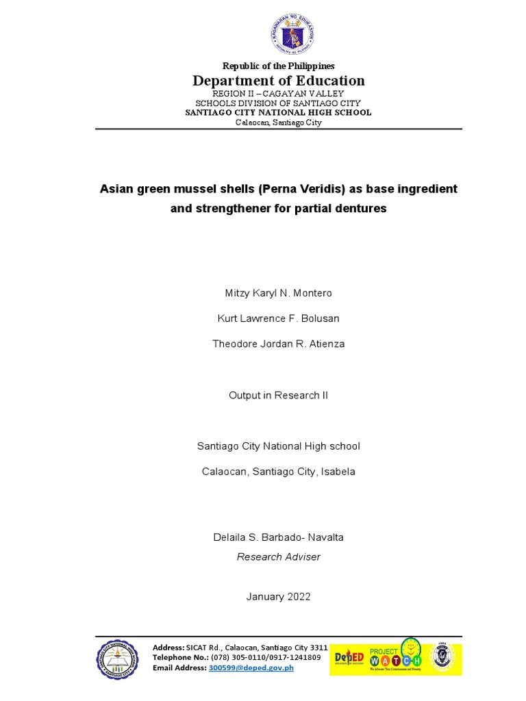 Asian Green Mussel Shells Perna Veridis As Base Ingredient and ...