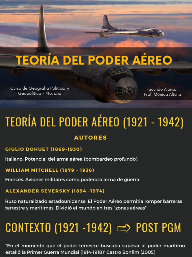 Teoria Del Poder Aéreo | PDF | Bombardeo | Primera Guerra Mundial