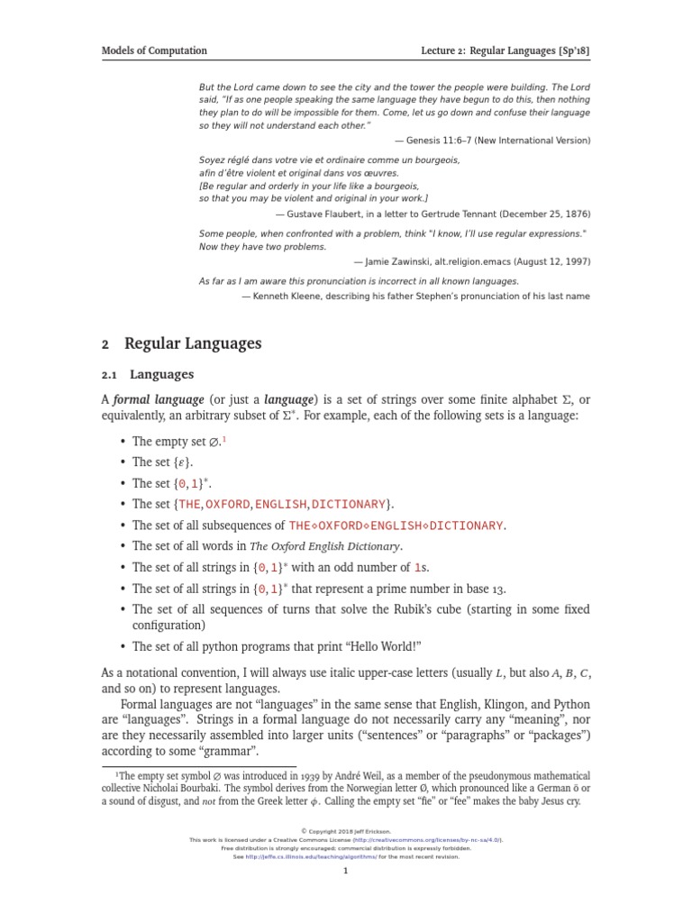 02 Regular | PDF | Regular Expression | String (Computer Science)