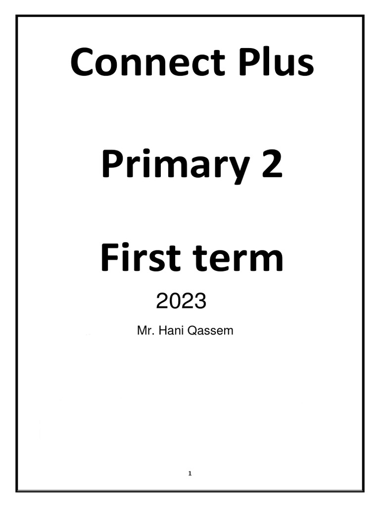 connect plus primay 2 | PDF