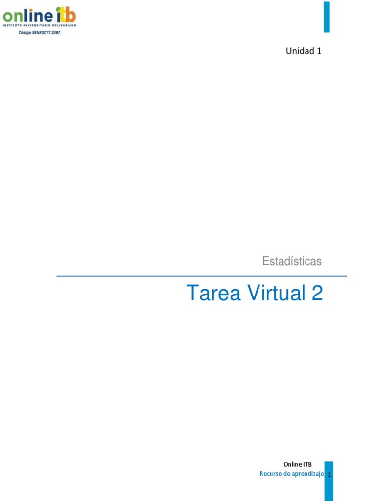 Tarea Virtual 2 | PDF Tarea Virtual 2 | PDF