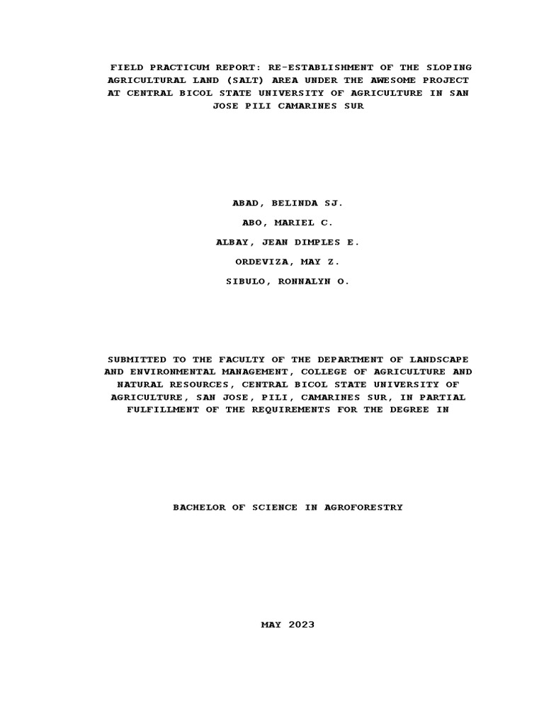 Field-Practicum 50 | PDF | Internship | Job Hunting