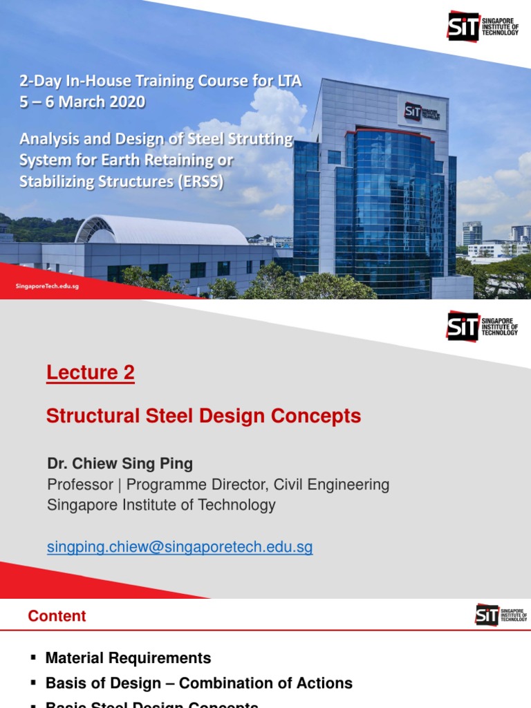 ERSS-Lecture 2 (ChiewSP 5mar20) | Download Free PDF | Buckling | Beam ...