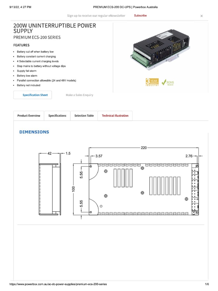 ECS 200 Block Diagram | PDF
