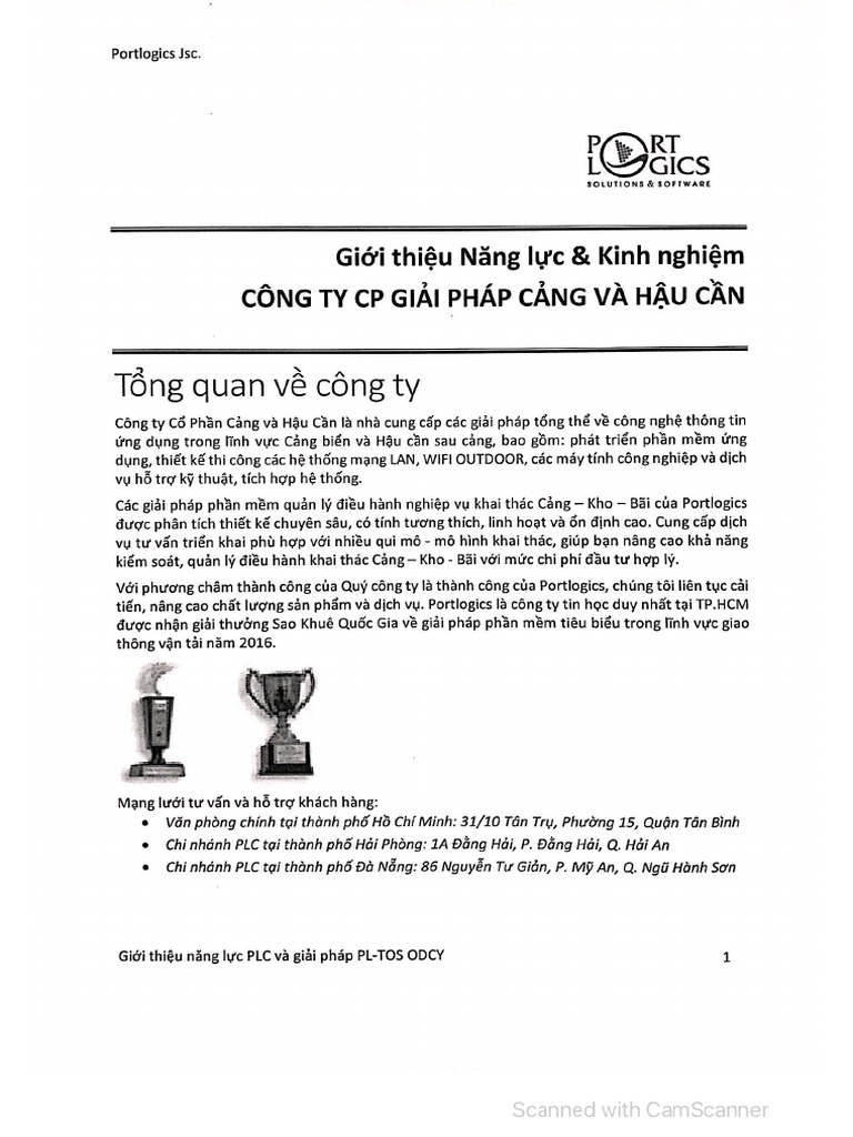 Portlogics JSC | PDF