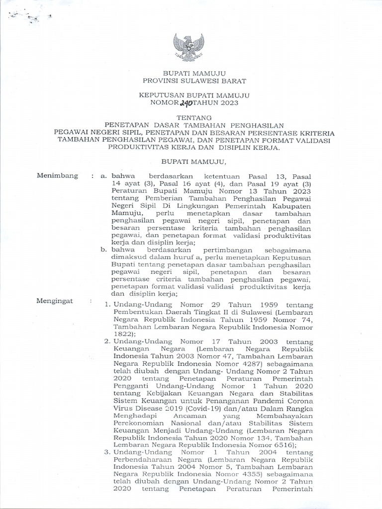 Perbup TPP 2023 | PDF