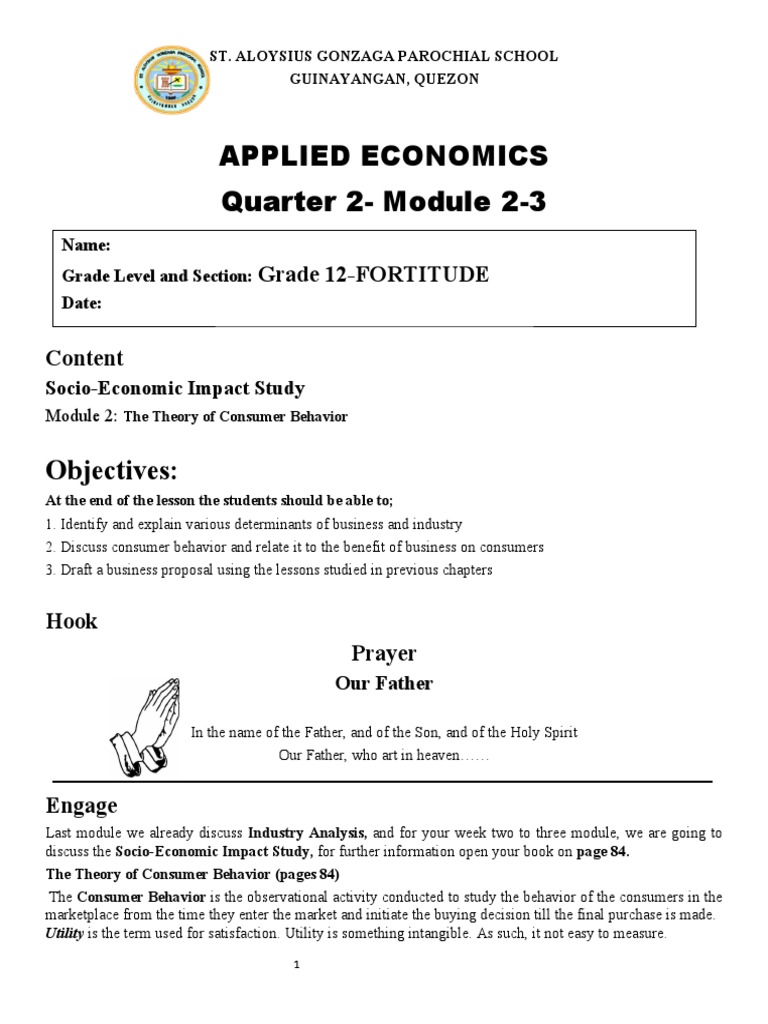 Applied Economics | PDF | Consumer Behaviour | Utility