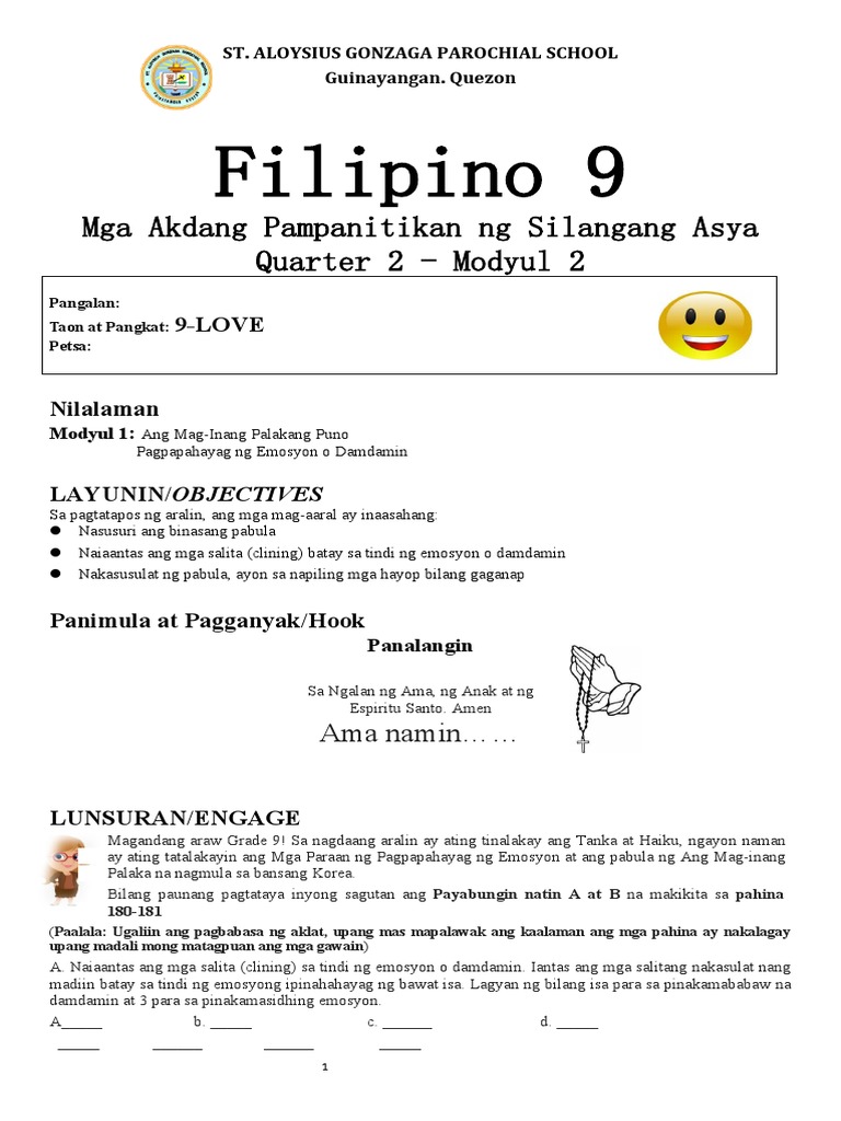 Filipino 9-Week 2 | PDF