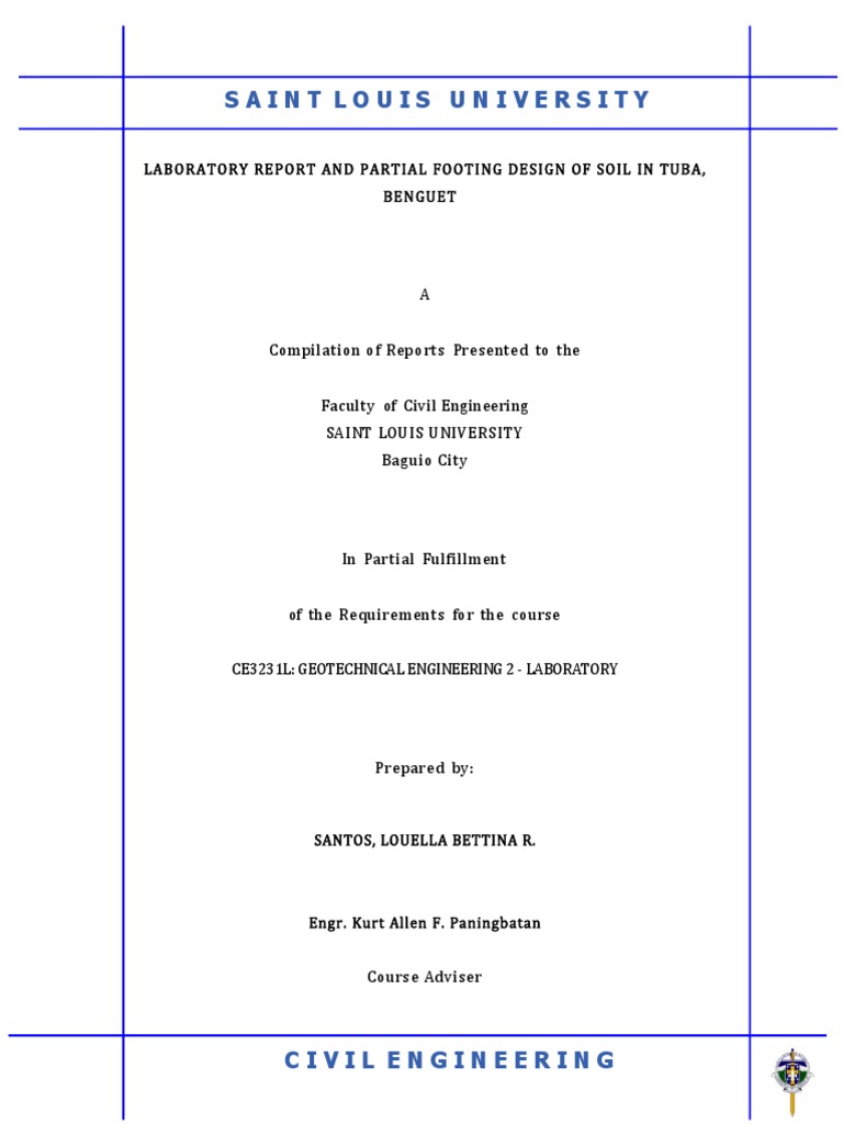 Compilation Report Ce3231l (Bettina) | PDF | Civil Engineering ...