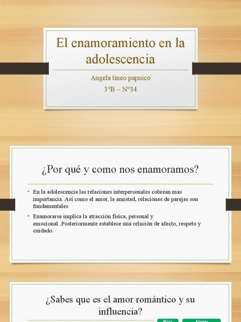 El Enamoramiento en La Adolescencia | PDF