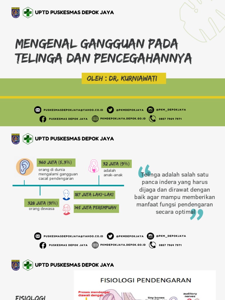 Mengenal Gangguan Pada Telinga Dan Pencegahannya | PDF