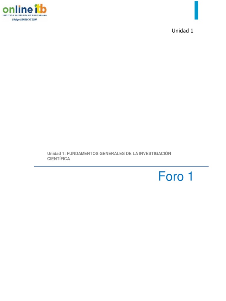 Foro 1 | PDF | Innovación | Internet