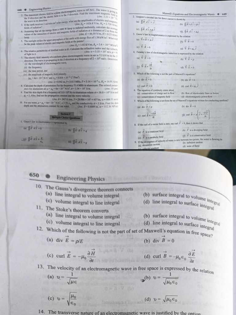 Physics MCQ S | PDF