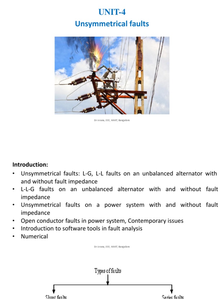 UNIT-4 Unsymmetrical Faults | PDF | Electromagnetism | Engineering