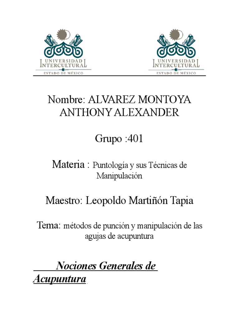 Tema VII | PDF | Acupuntura | Menstruación