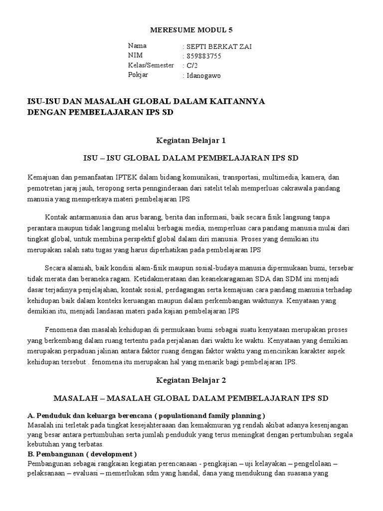 Meresume Modul 5 | PDF