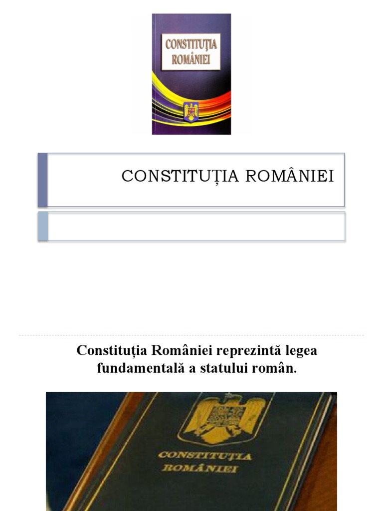 Constitutia Romaniei | PDF