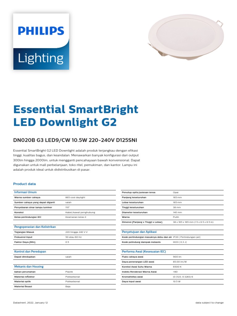 Philips DN020 11W10,5W Philips | PDF