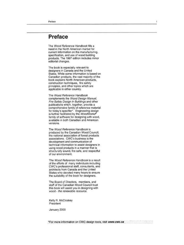 Wood Reference Handbook | PDF