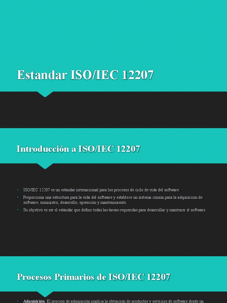 Iso 12207 | PDF | Informática