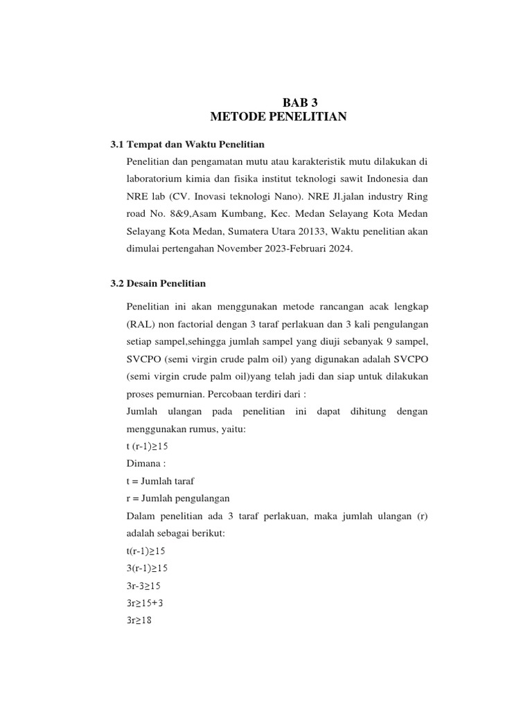 Bab 3 Metode Penelitian | PDF | Sains & Matematika